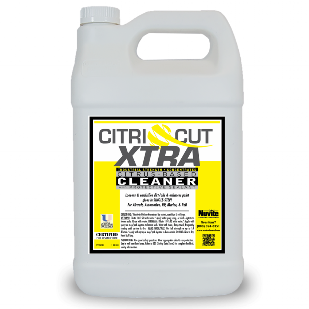 CitriCut XTRA Cleaner For Wetwash, Waterless Drywash Cleaner & Chemwip ...